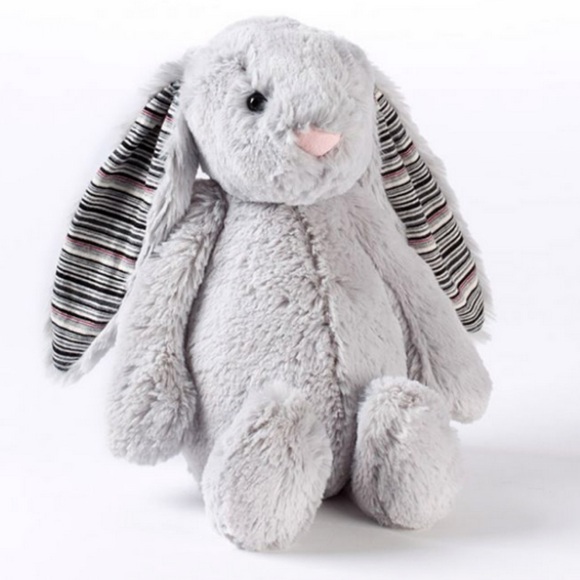 Jellycat | Toys | Jellycat Bashful Blake Grey Gray Rabbit Bunny Striped ...